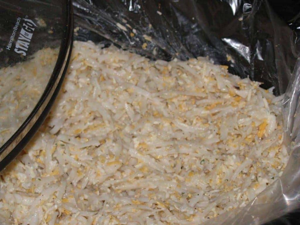 uncooked slow cooker crock pot cheesy hash browns – Moments With Mandi