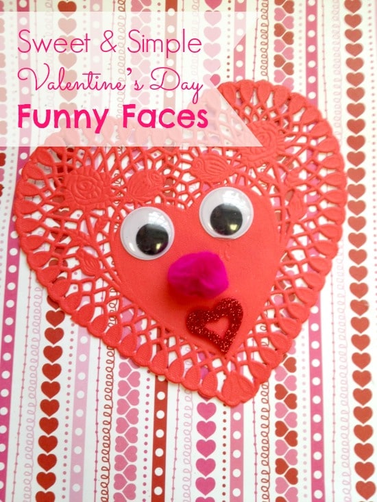 Sweet and Simple Valentine’s Day Funny Faces Craft – Moments With Mandi