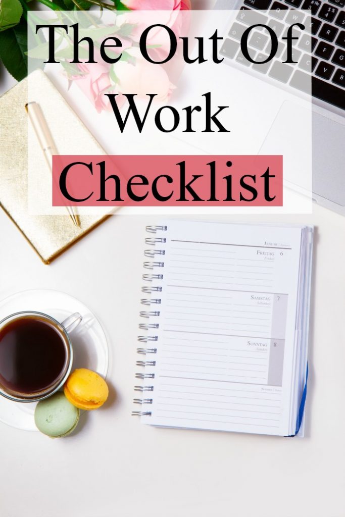 The Out Of Work Checklist – Moments With Mandi